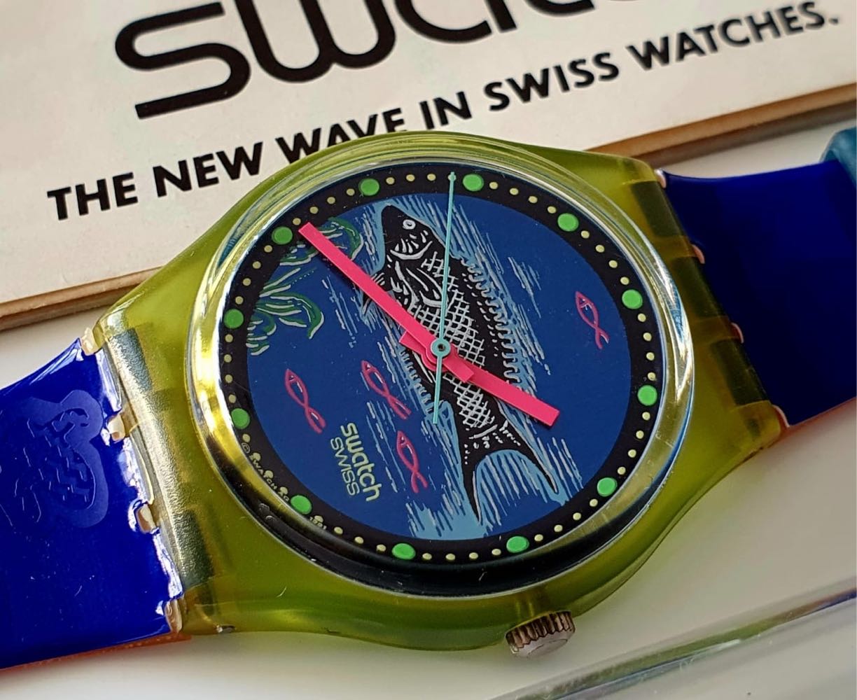 Rare & Collectable Watches - Vintage Swatch AG1991 Deep Sea Fish Dial ...