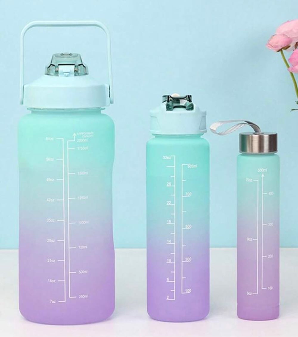 Water Bottles - 3 Piece Water Bottle Motivational bottle set was sold ...
