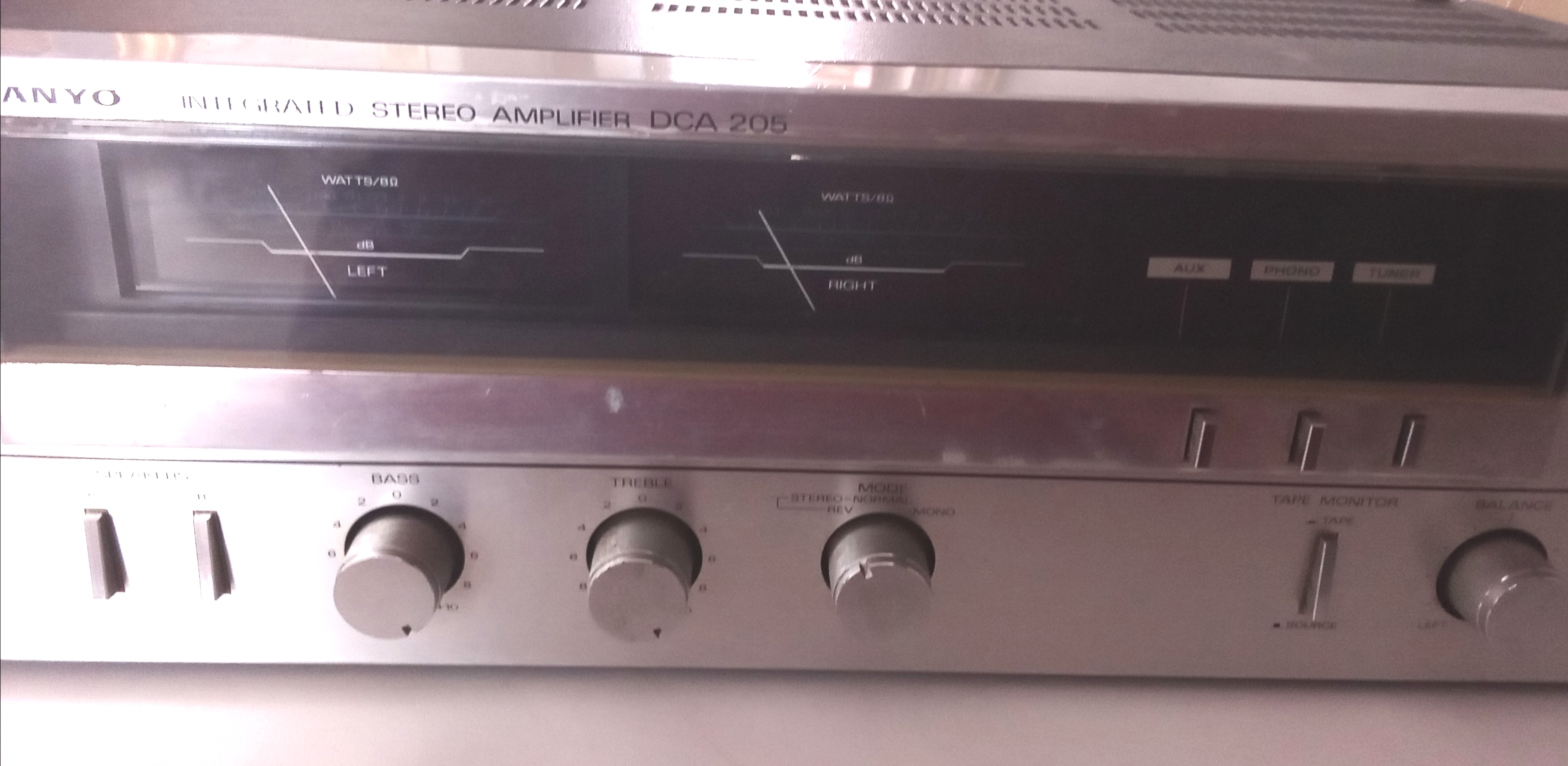 Amplifiers & Processors - SANYO MODEL DCA 205 INTEGRATED STEREO ...