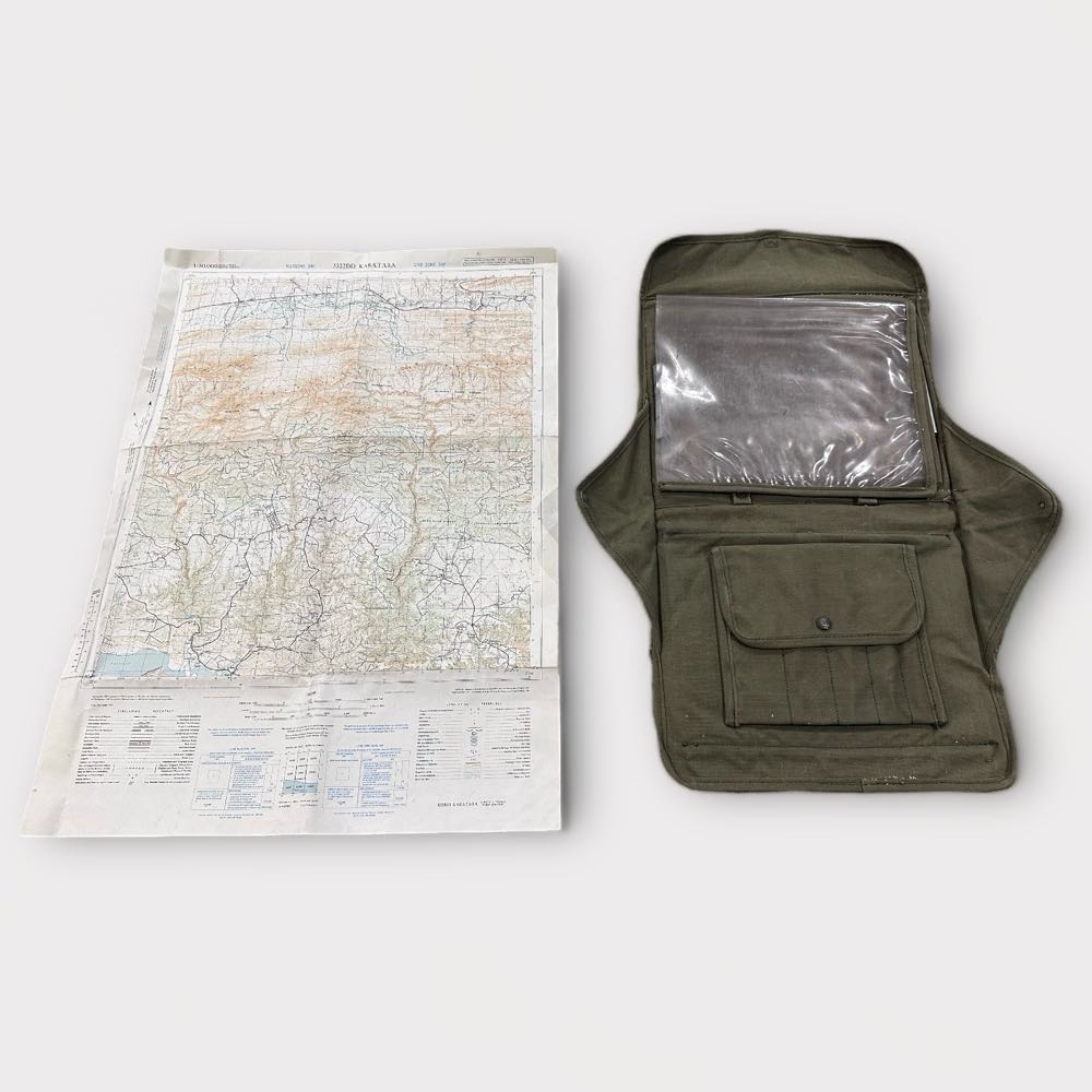 Other Militaria - Vintage Military Map Case/Bag & First Edition ...