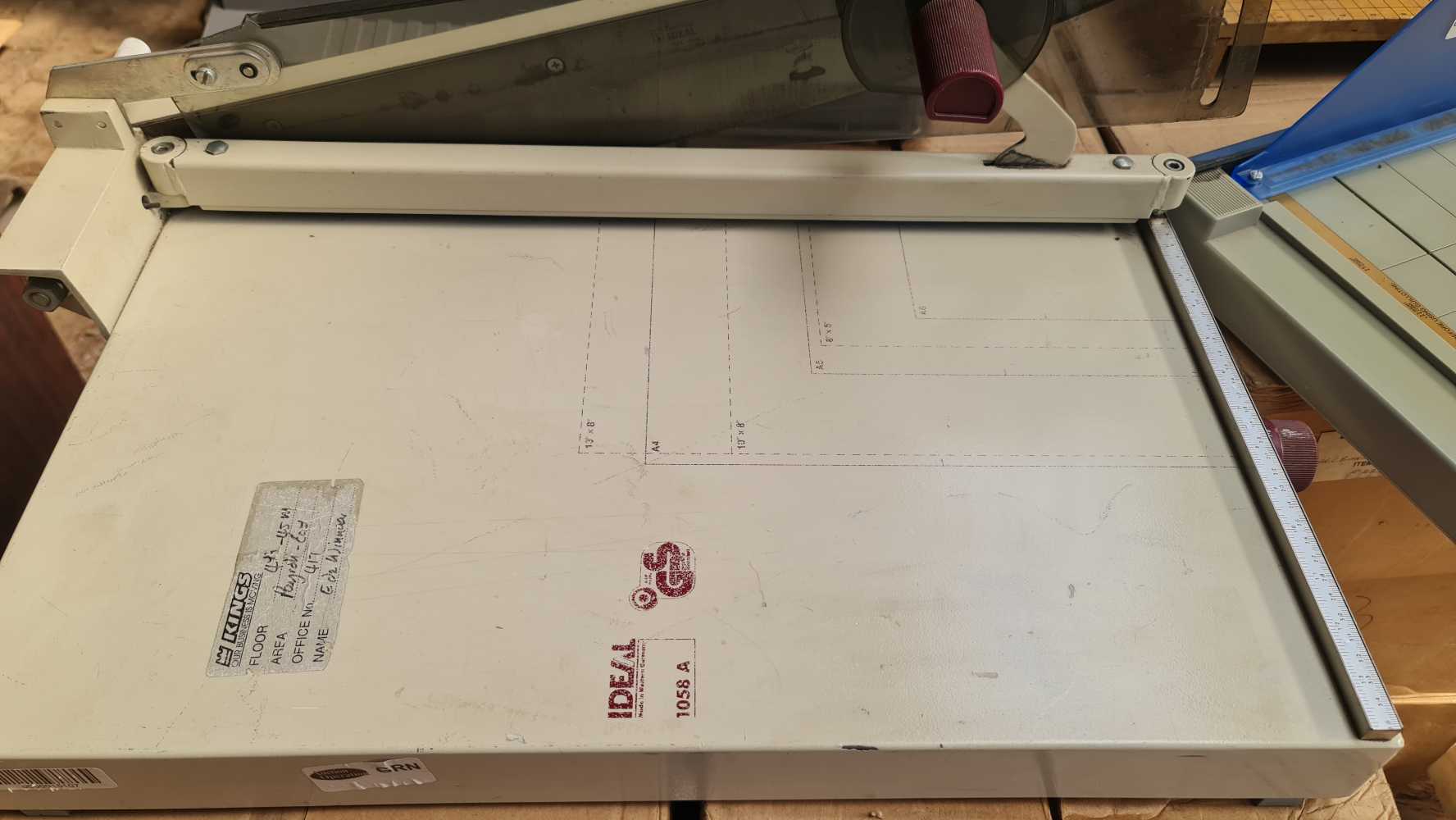 Binding Machines & Supplies - IDEAL 1056 GUILLOTINE for sale in ...