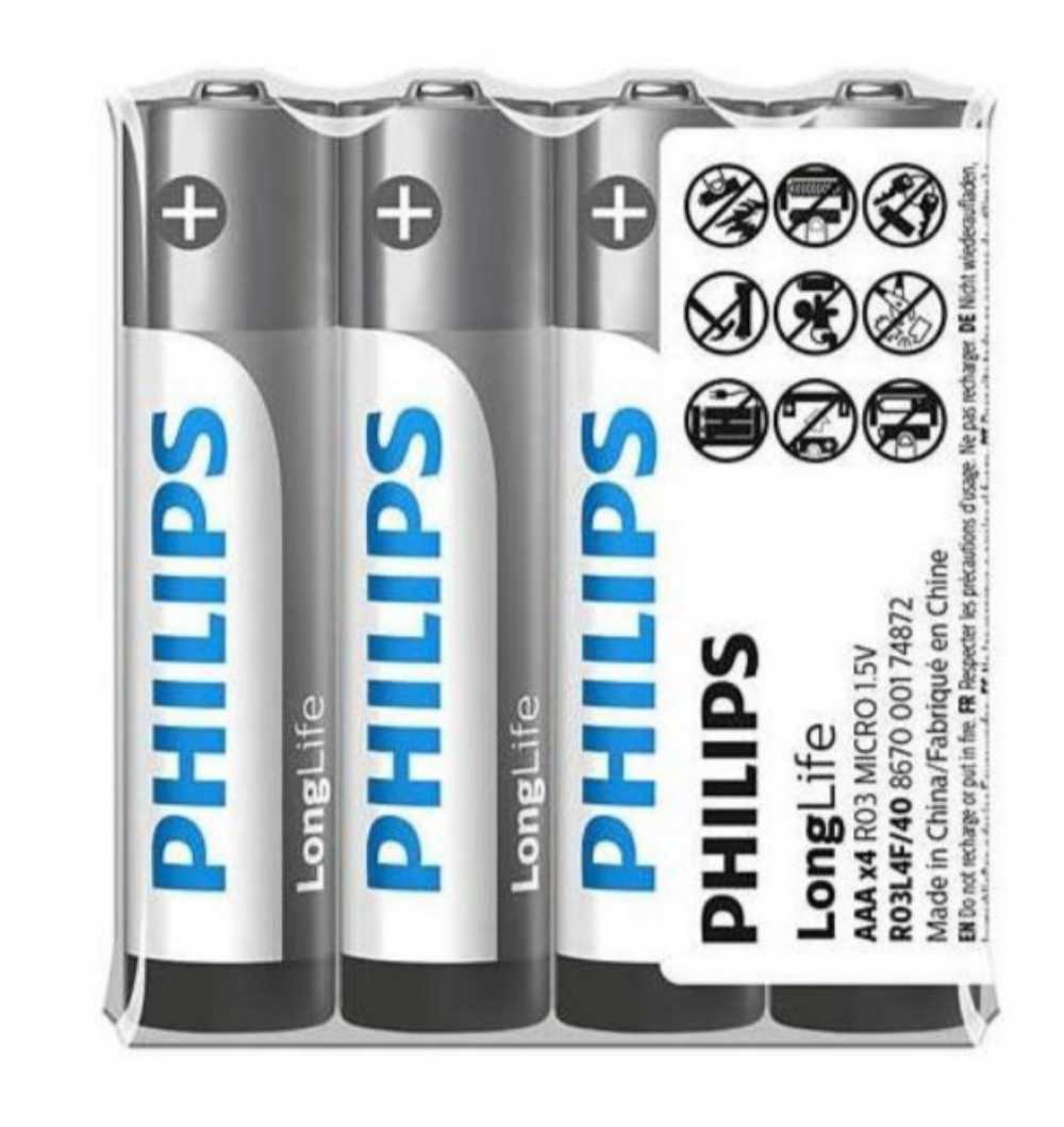 Single Use Batteries - PHILIPS LONGLIFE BATTERY AAA 4 PACK was listed ...