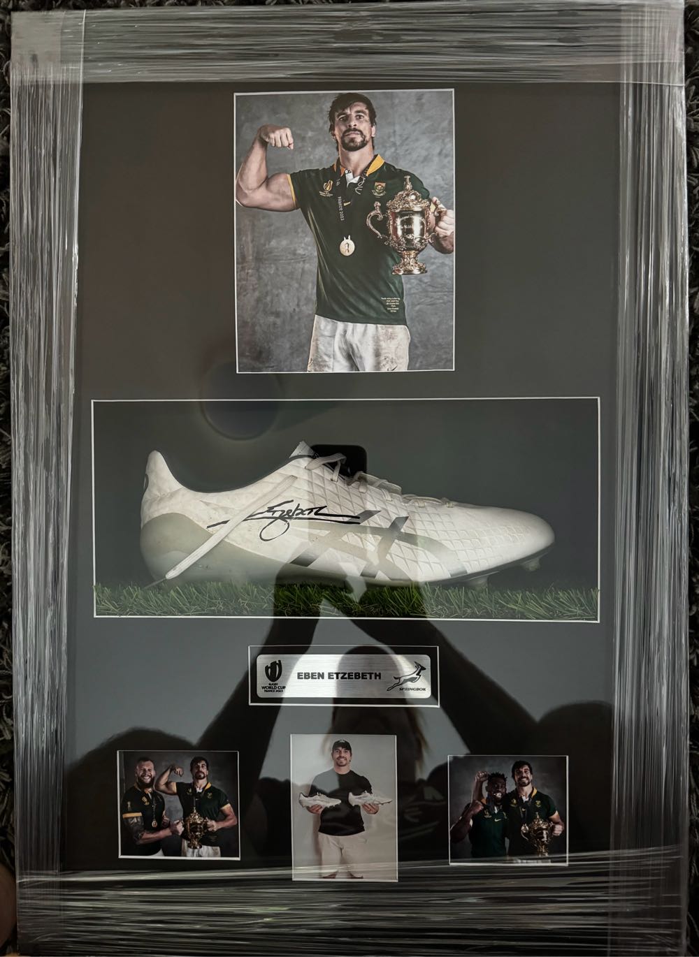 Sporting Memorabilia - Springbok Rugby Legend Eben Etzebeth Signed boot ...