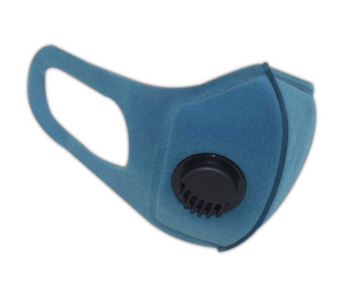 Face Masks - Face Mask - Reusable Sponge with 1 Breathing Valve - Teal ...
