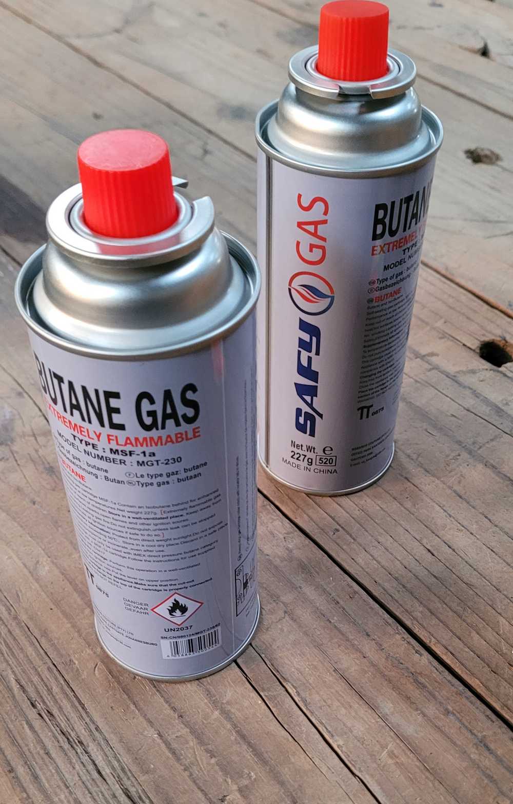 Stoves, Burners & Gas Cylinders - 227g SAFY GAS Canister Expiry: Feb ...