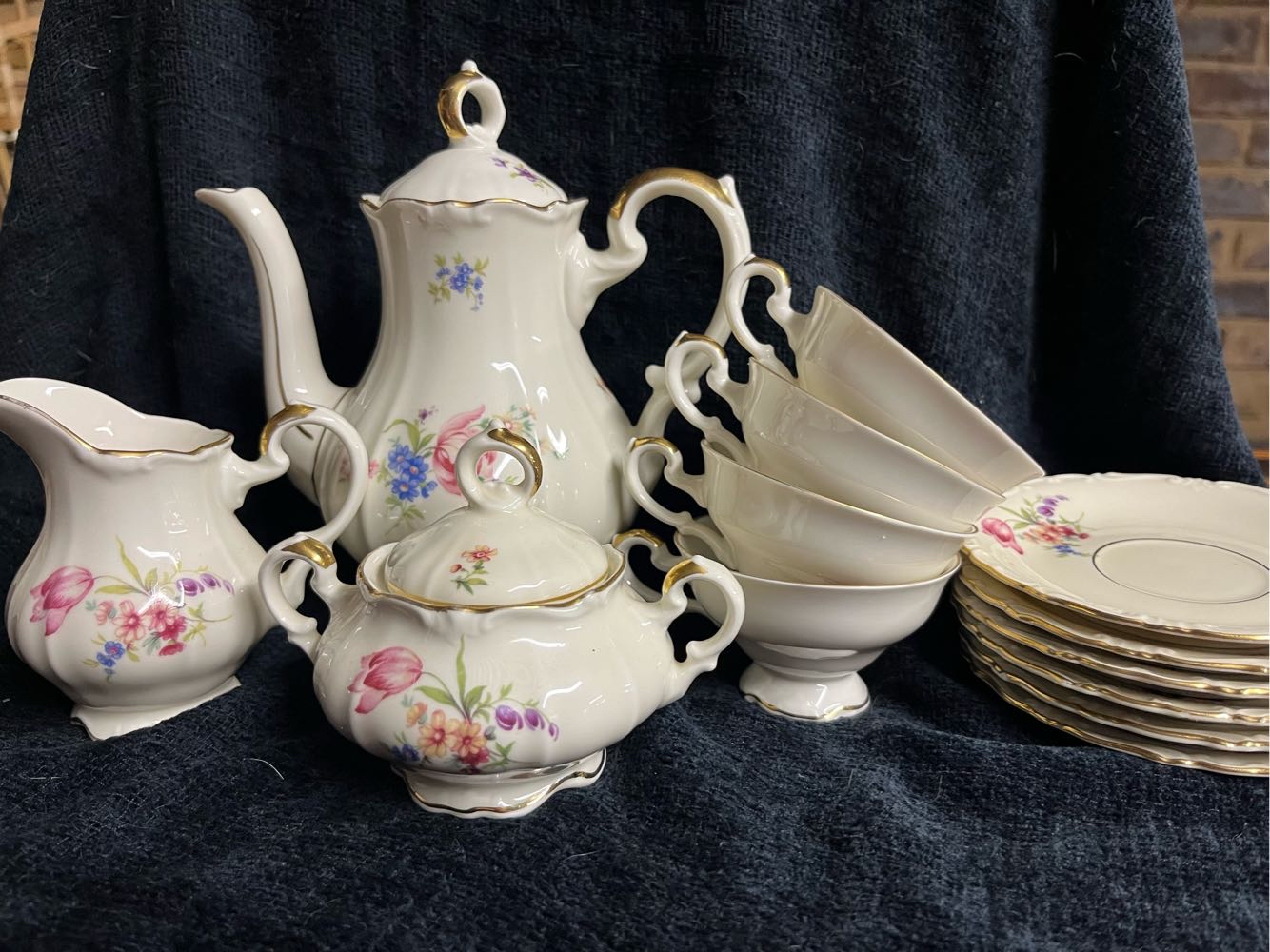 German Porcelain - MEISSEN ALKA BAVARIAN TEA SET, CHILD'S MINIATURE SET ...