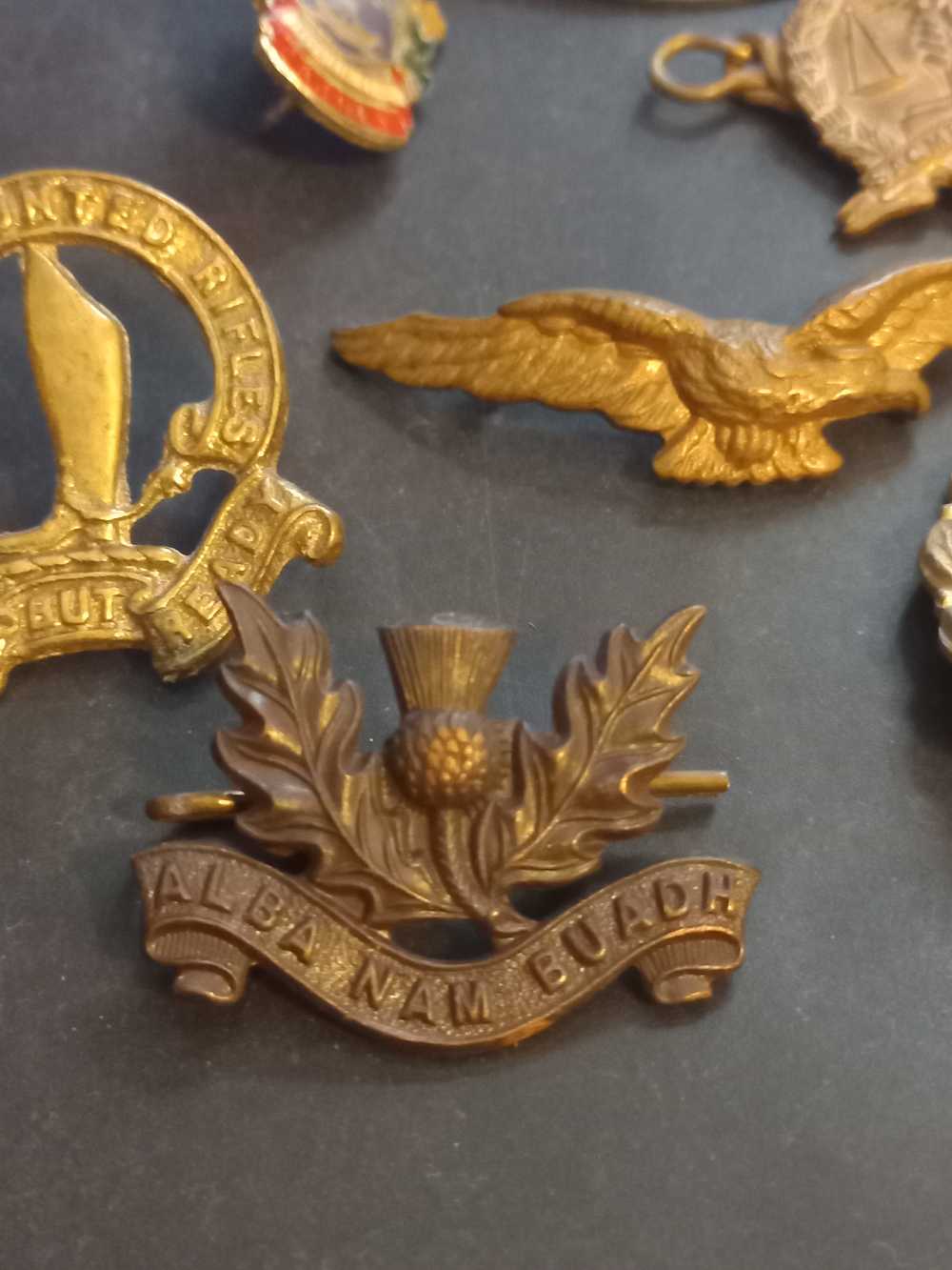 International Badges & Insignia - 7 Vintage Military Badges for sale in ...