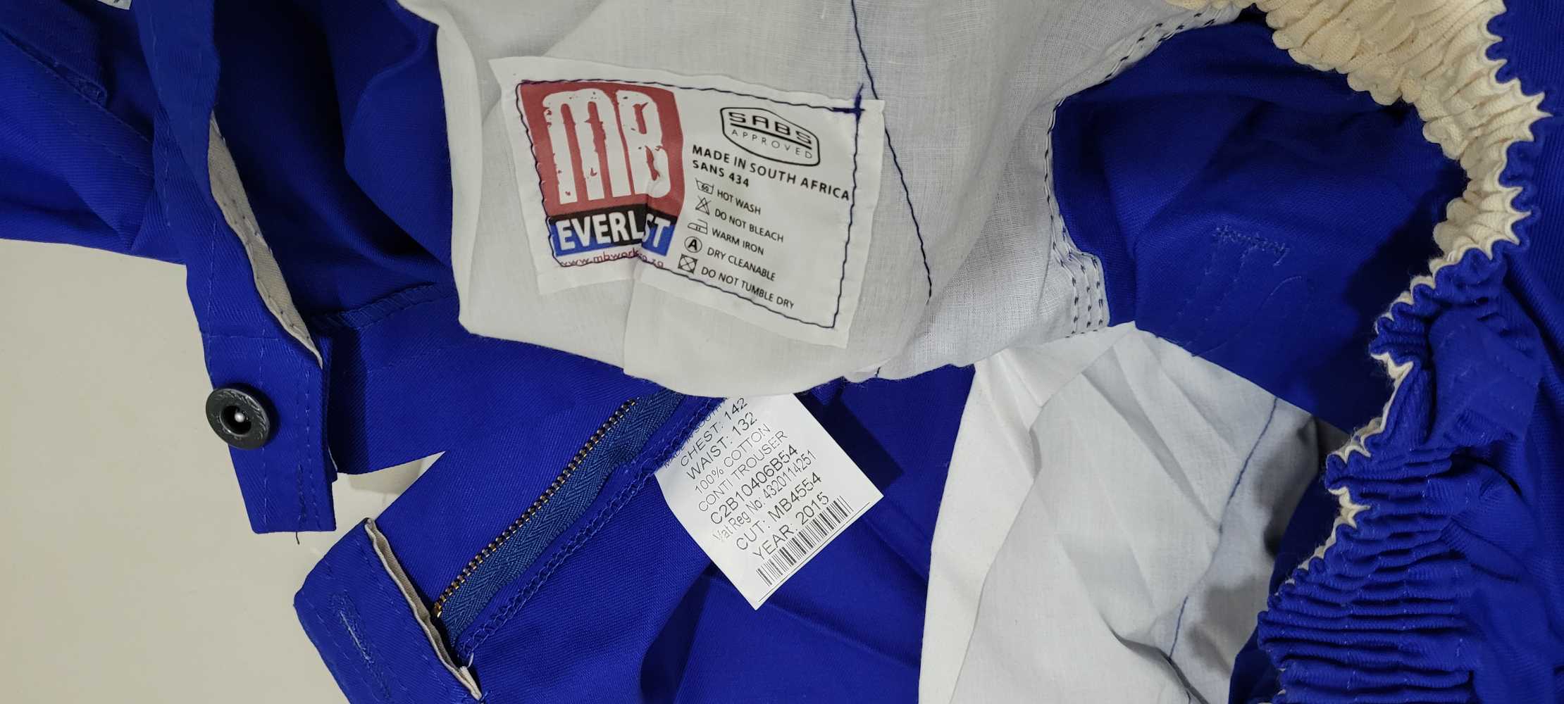 Uniforms - 2-Piece SABS Approved Triple-Stitched MB Everlast Work-Suit ...