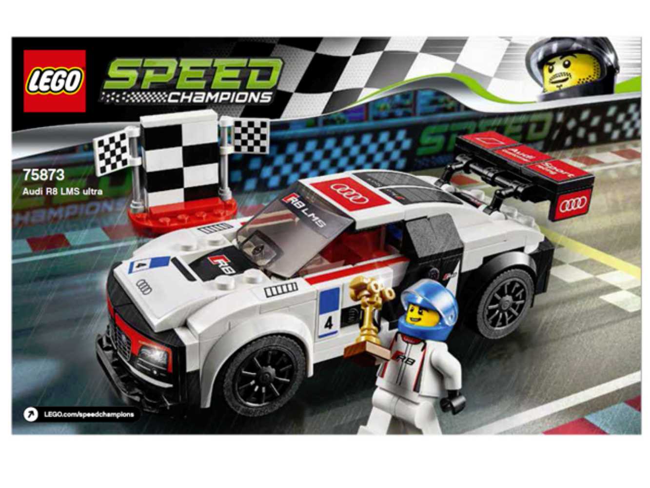 LEGO Sets - LEGO Speed Champions Audi R8 LMG Ultra (75873) - Set ...