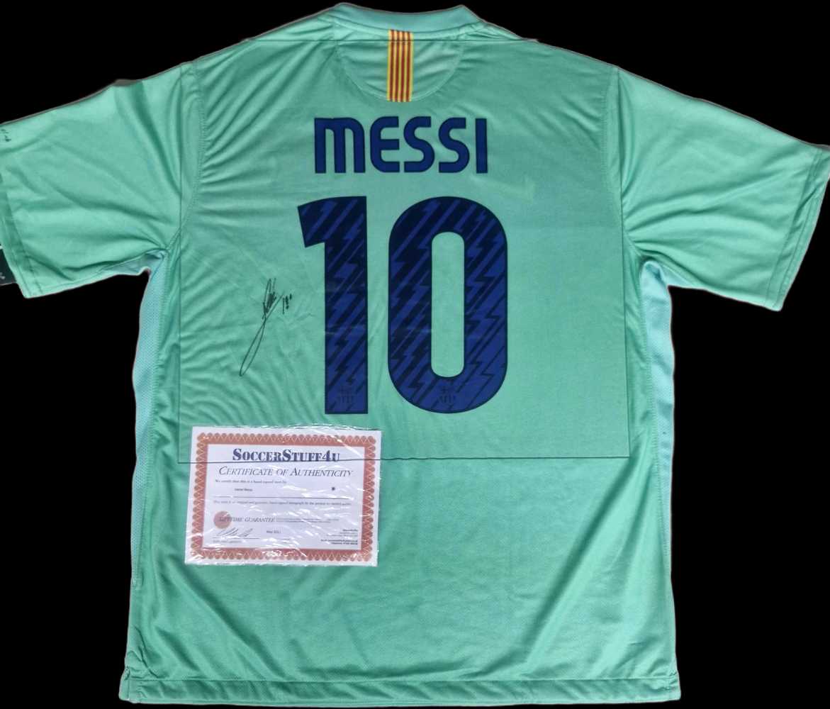 Sporting Memorabilia - LIONEL MESSI Hand Signed Jersey Autographed ...