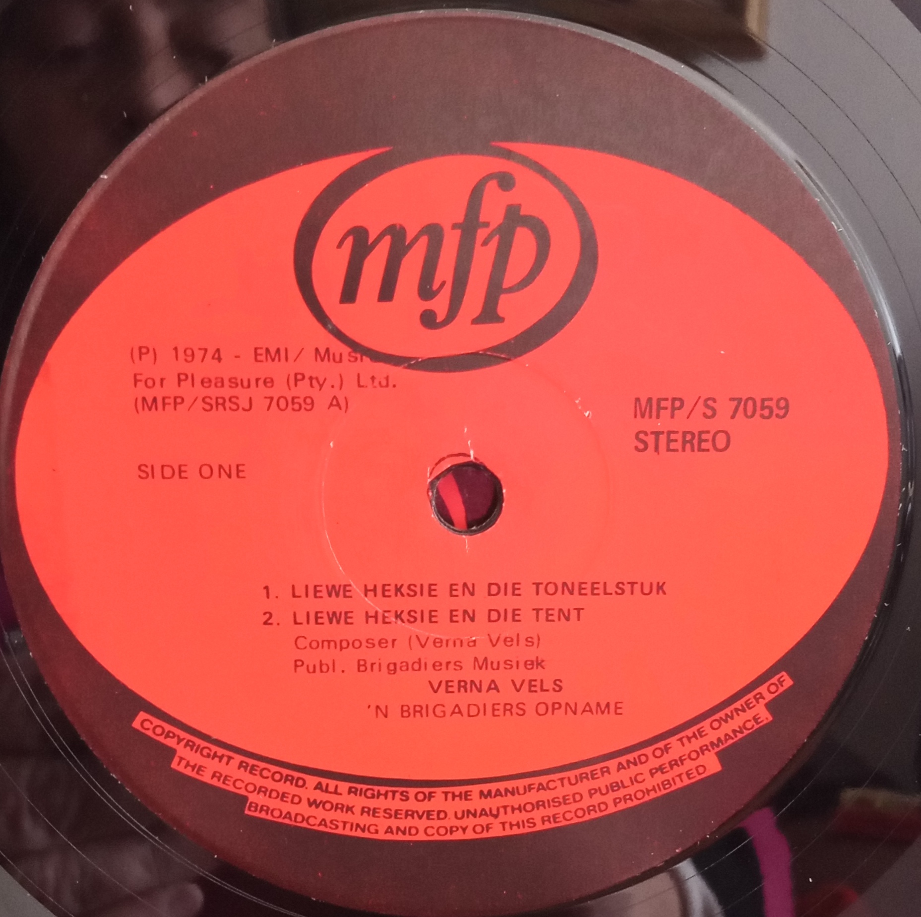 Afrikaans - LIEWE HEKSIE NOMMER VIER - VERNA VELS LP VINYL RECORD ...