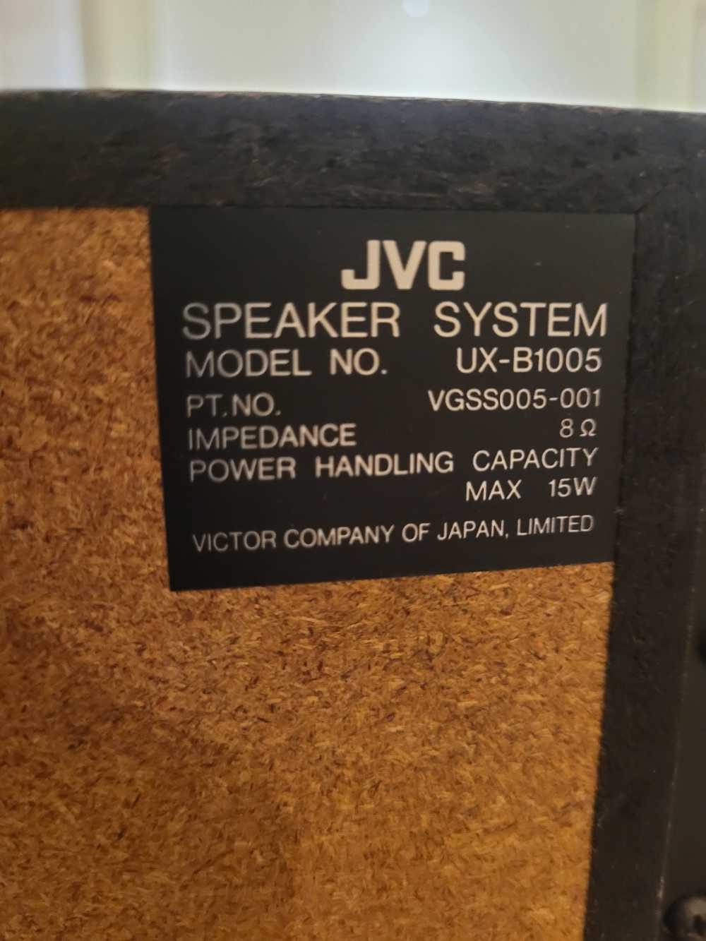 Hi-Fi Systems - JVC UX-T1 Micro hifi system - PLEASE READ BEFORE ...