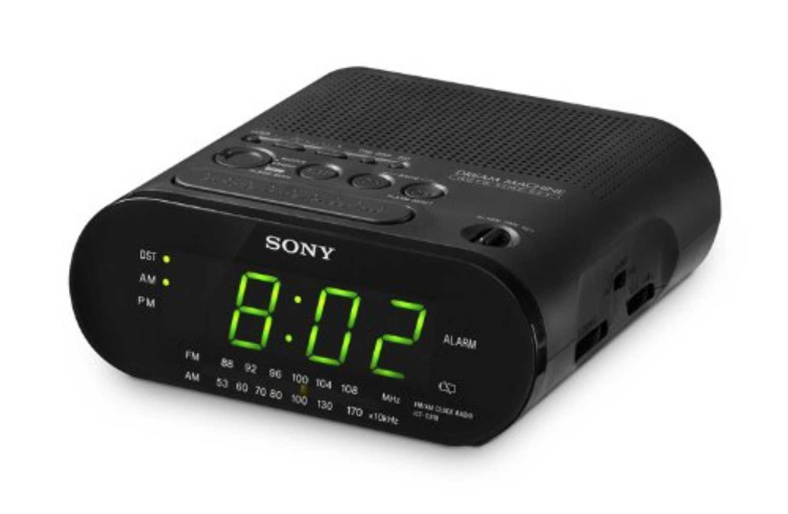 Digital Clocks & Clock Radios - Sony ICFC218 Clock Radio (Black) was ...