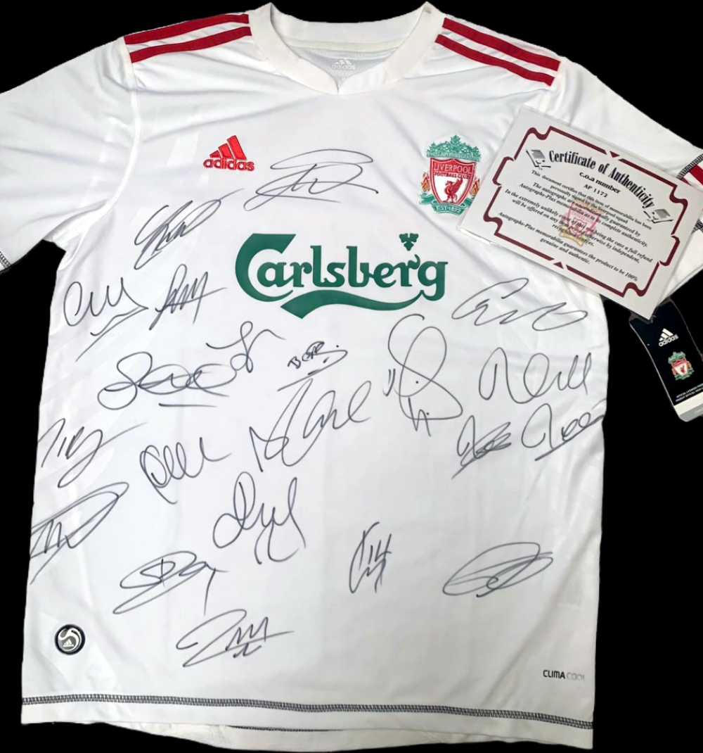 Sporting Memorabilia - Liverpool team Authenticity signed by team for ...